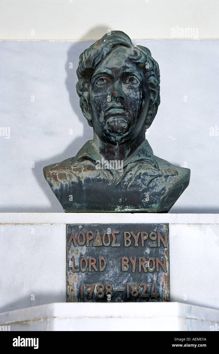 Lord byron statue hi-res stock photography and images - Alamy