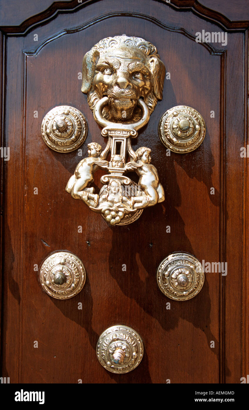 Archbishop’s Palace, door at entrance, Plaza de Armas, (Plaza Mayor ...