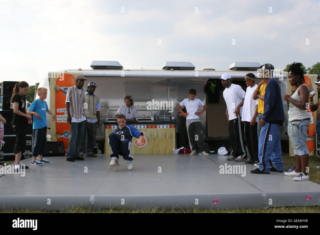 Break dancers competing in a competition Sprite Urban Games Clapham ...