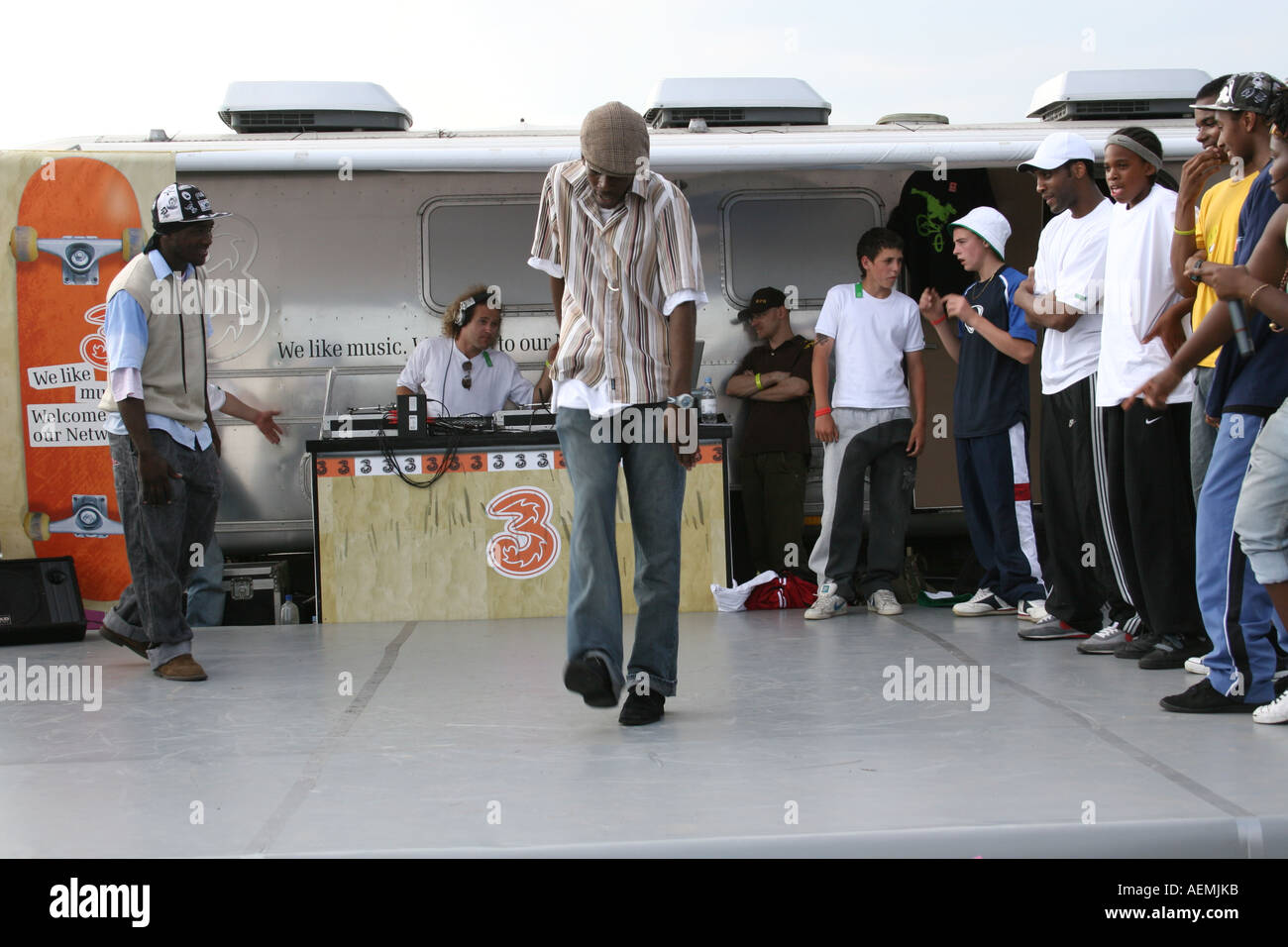 Break dancers competing in a competition Sprite Urban Games Clapham ...