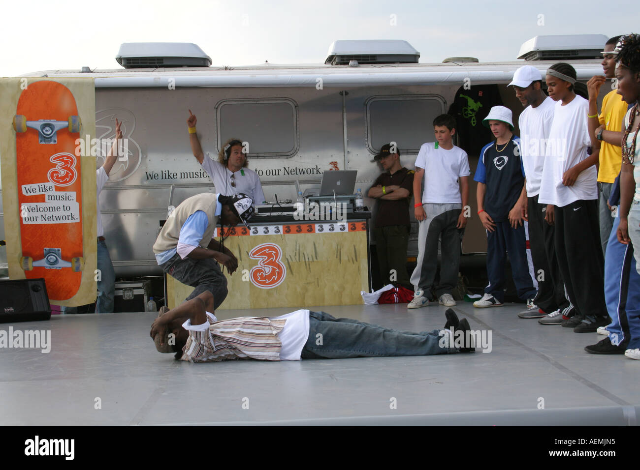 Break dancers competing in a competition Sprite Urban Games Clapham ...