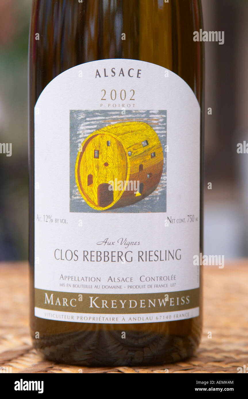 Clos Rebberg Riesling Aux Vignes 2002. Illustration P Poirot. Domaine ...