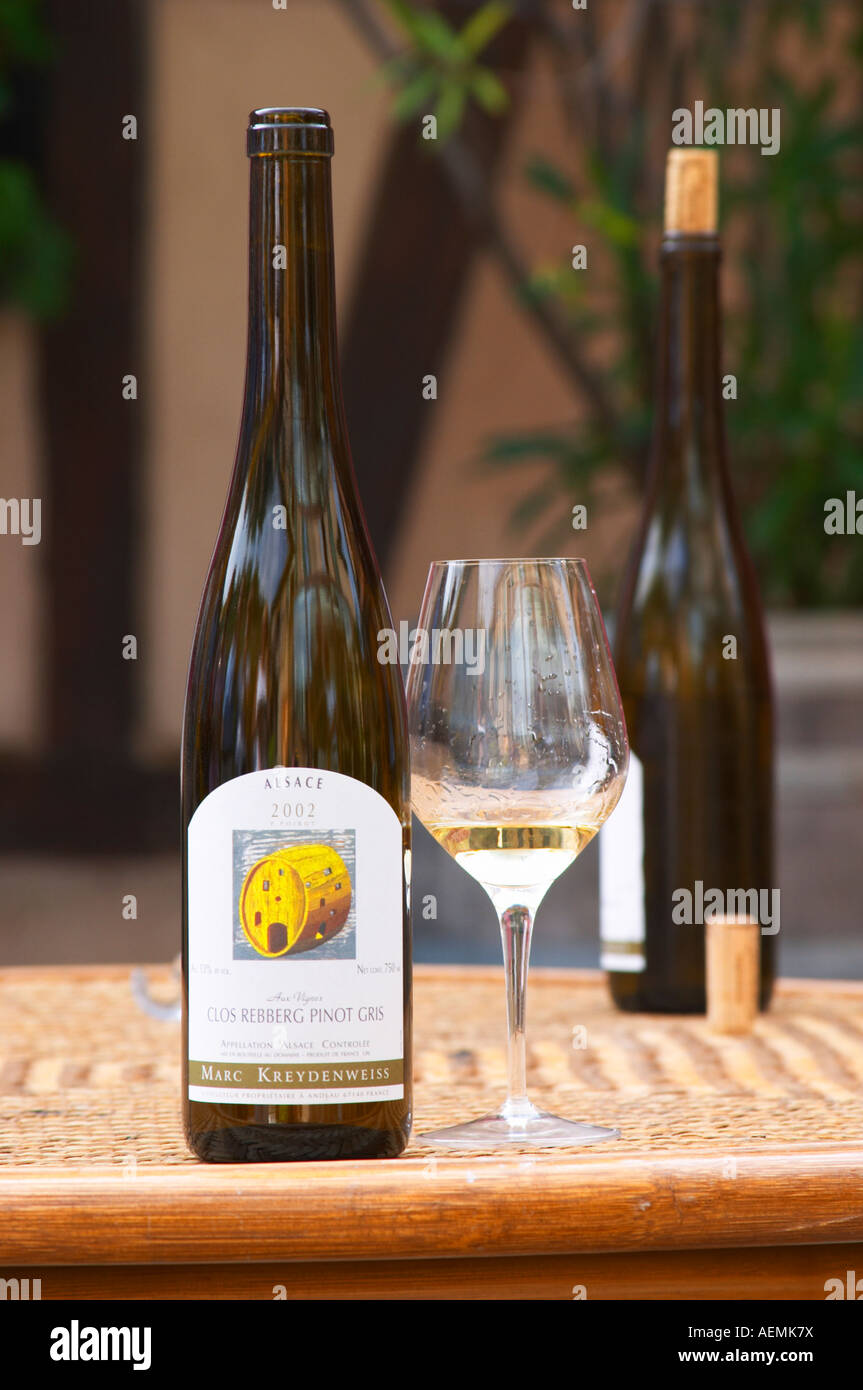 Clos Rebberg Pinot Gris Aux Vignes 2002. Illustration P Poirot. Domaine ...