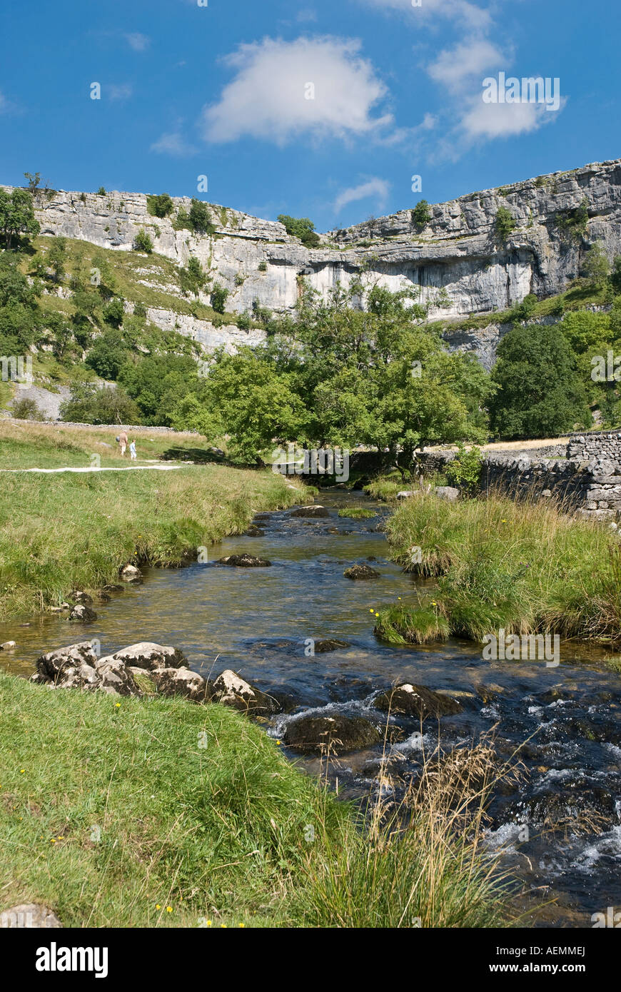 Malham Cove and Beck in the Yorkshire Dales UK Stock Photo - Alamy