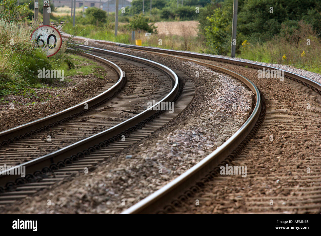 Railway line in country hi-res stock photography and images - Alamy
