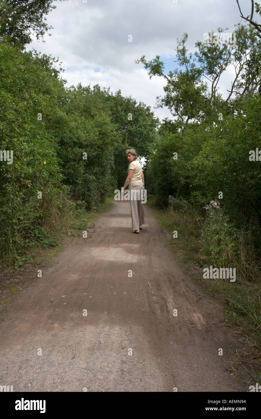 Woman being followed hi-res stock photography and images - Alamy