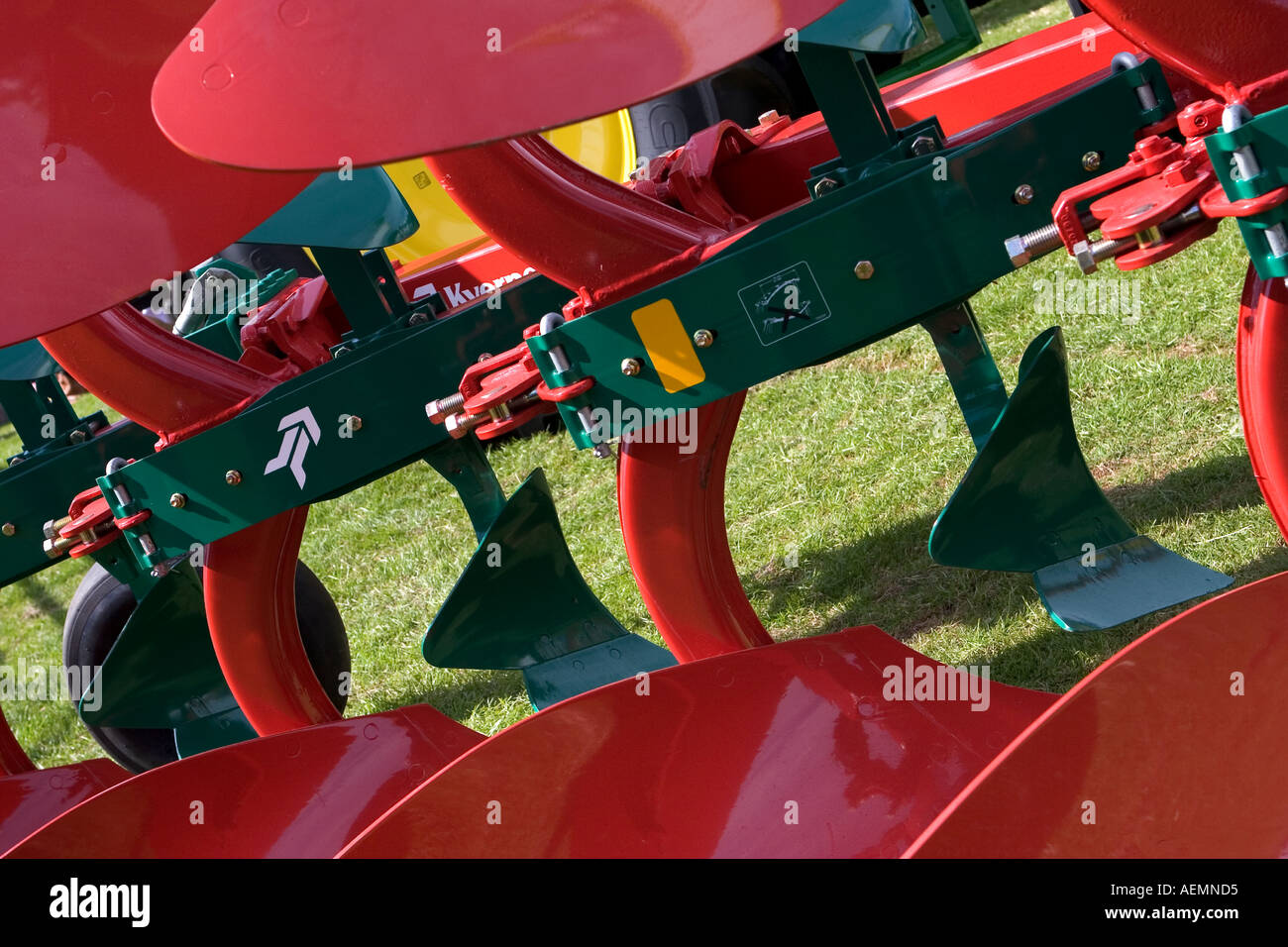 Kaverner red Plough farm blades on display at Ect Agricultural show ...