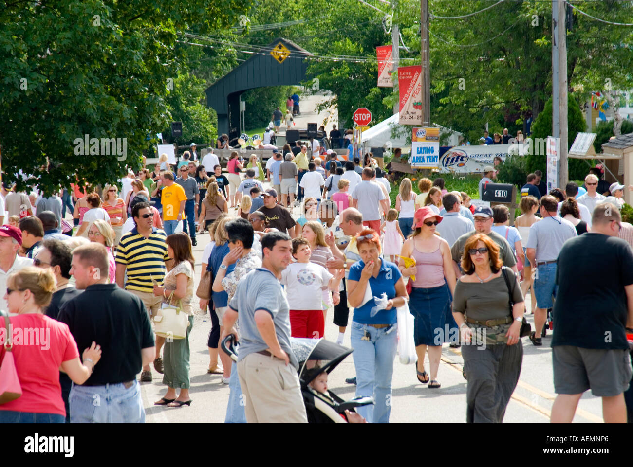 American Festival Crowd Stock Photo - Alamy