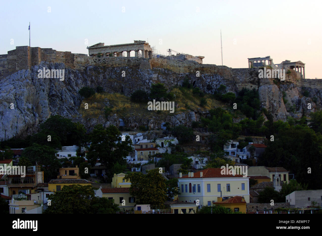 plaka athens greece greek travel acropolis Stock Photo - Alamy