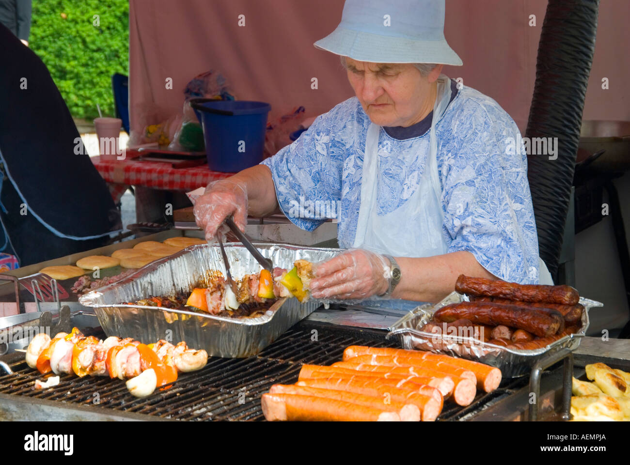 Food booth at community event hi-res stock photography and images - Alamy