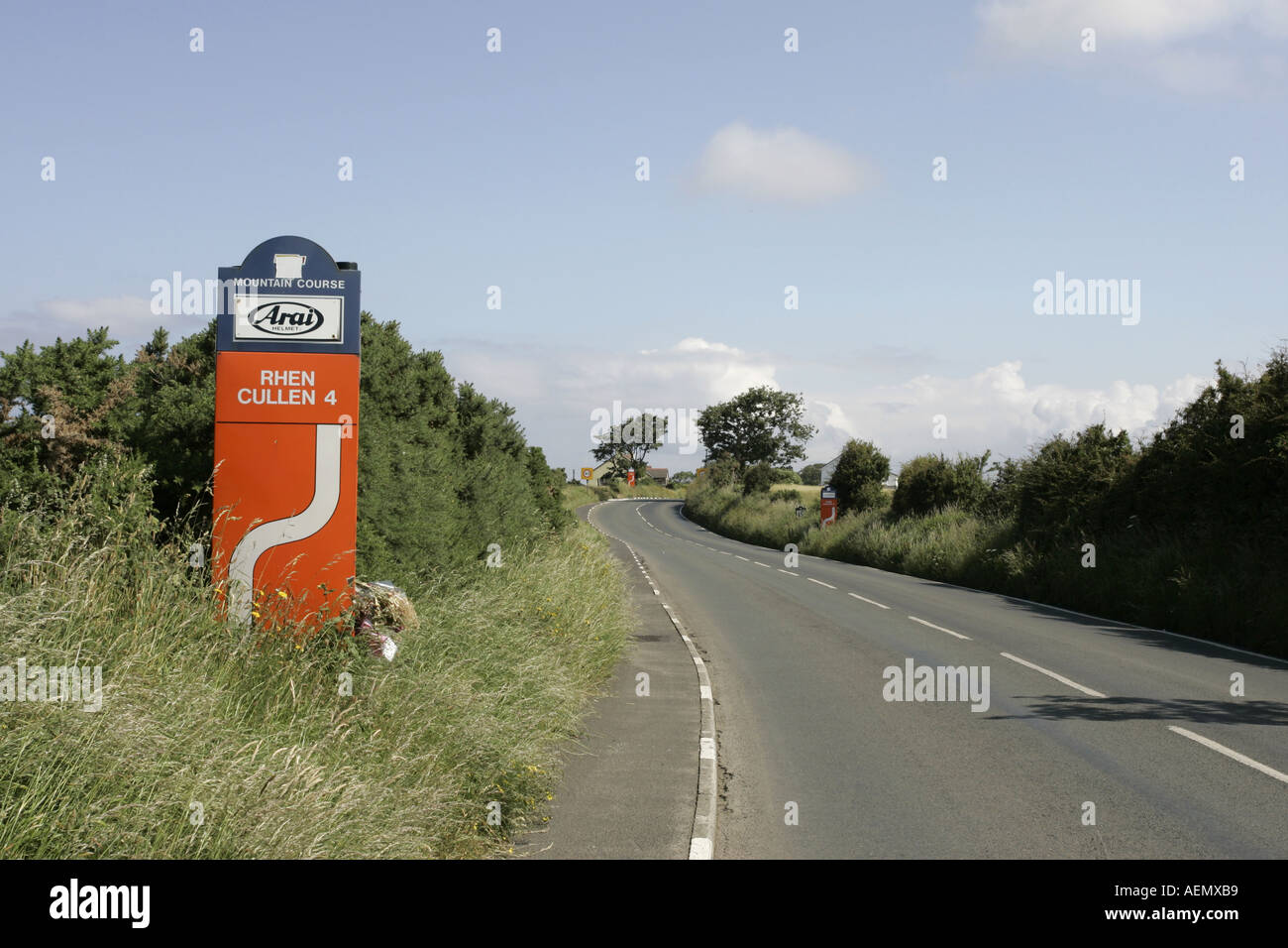 Rhen Cullen 4 on the isle of man TT course IOM Stock Photo - Alamy