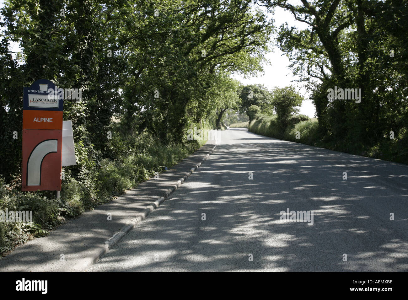 Alpine on the isle of man TT course IOM Stock Photo - Alamy