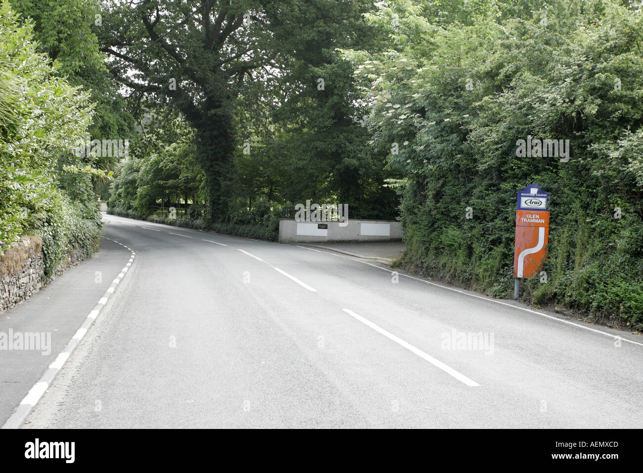 Glen Tramman on the isle of man TT course IOM Stock Photo - Alamy