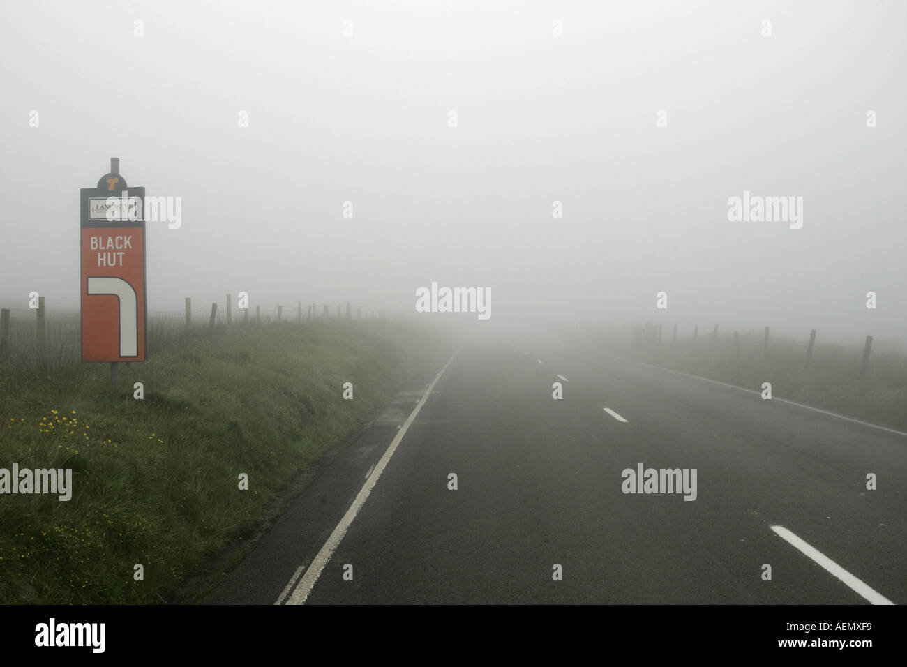 Black Hut on the isle of man TT course IOM Stock Photo - Alamy