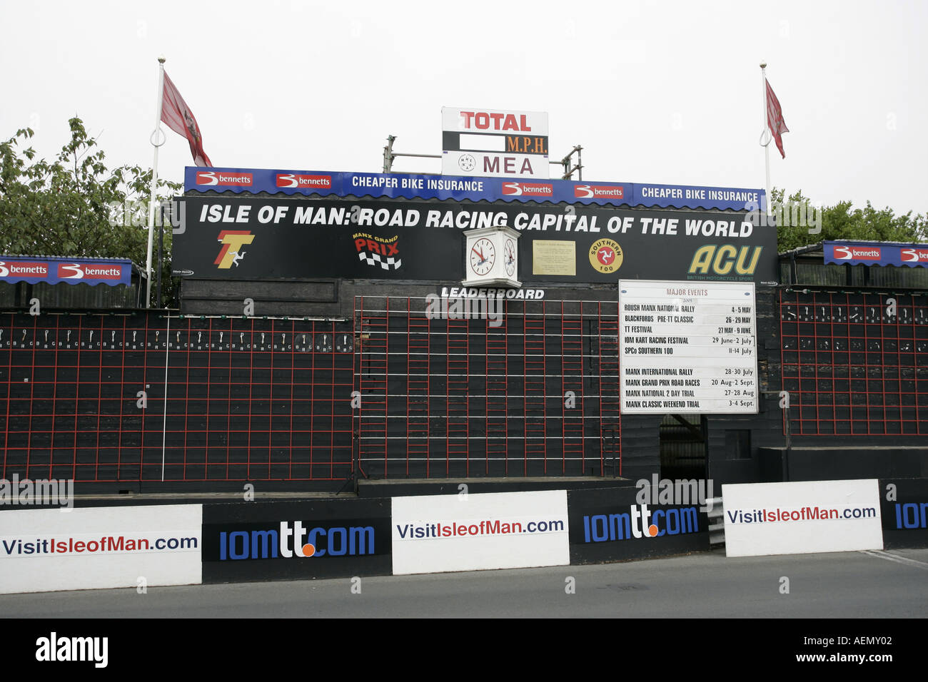 Isle of Man TT Leaderboard Douglas on the isle of man TT course IOM ...
