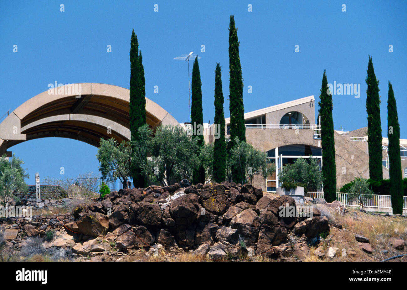 arcosanti experimental town in the desert mayer arizona usa Stock Photo ...