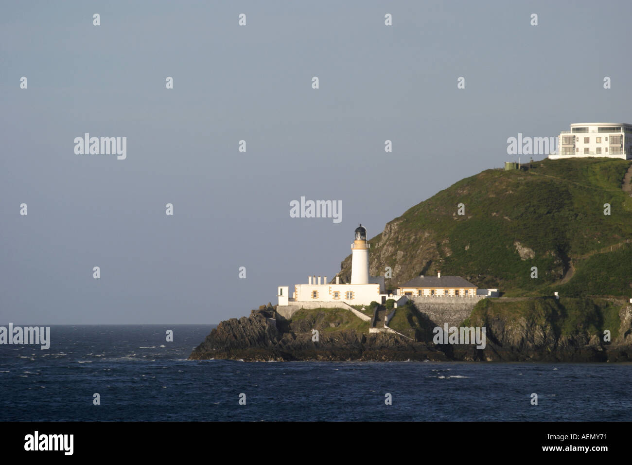 Lighthouse at Douglas Head Isle of Man IOM Stock Photo - Alamy