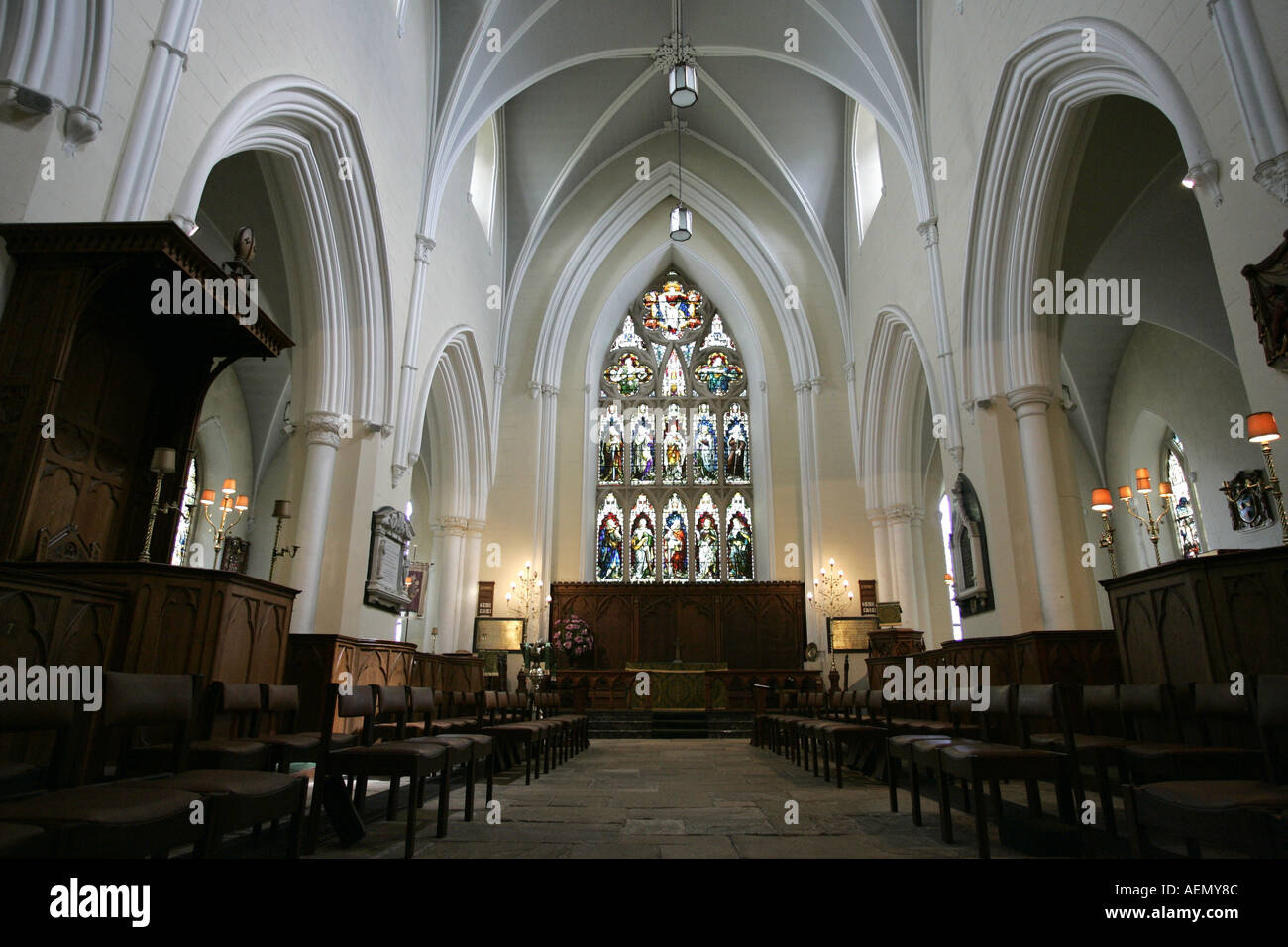 Inside Down Cathedral downpatrick county down northern ireland Stock ...