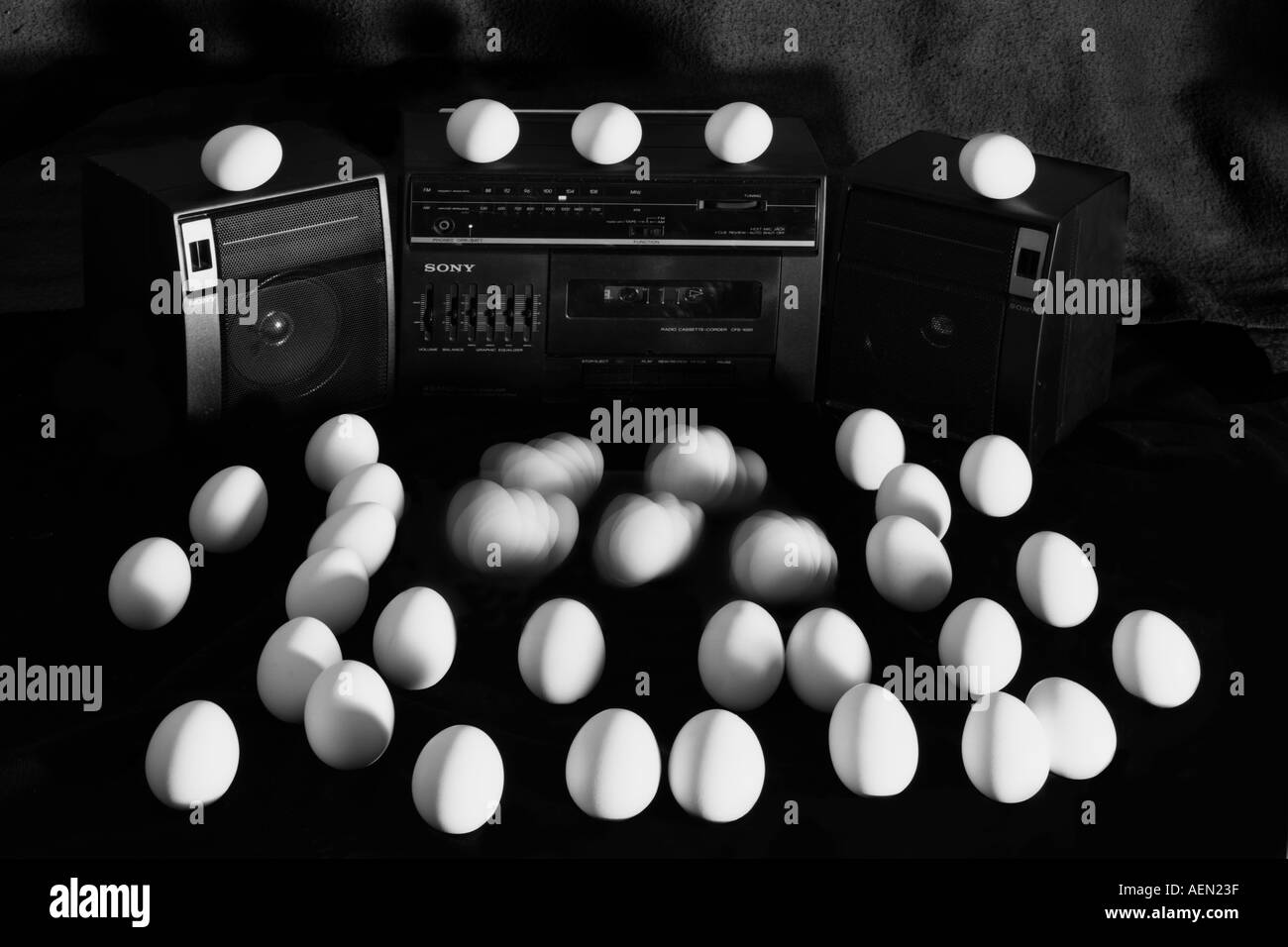 Dancing egg Black and White Stock Photos & Images - Alamy