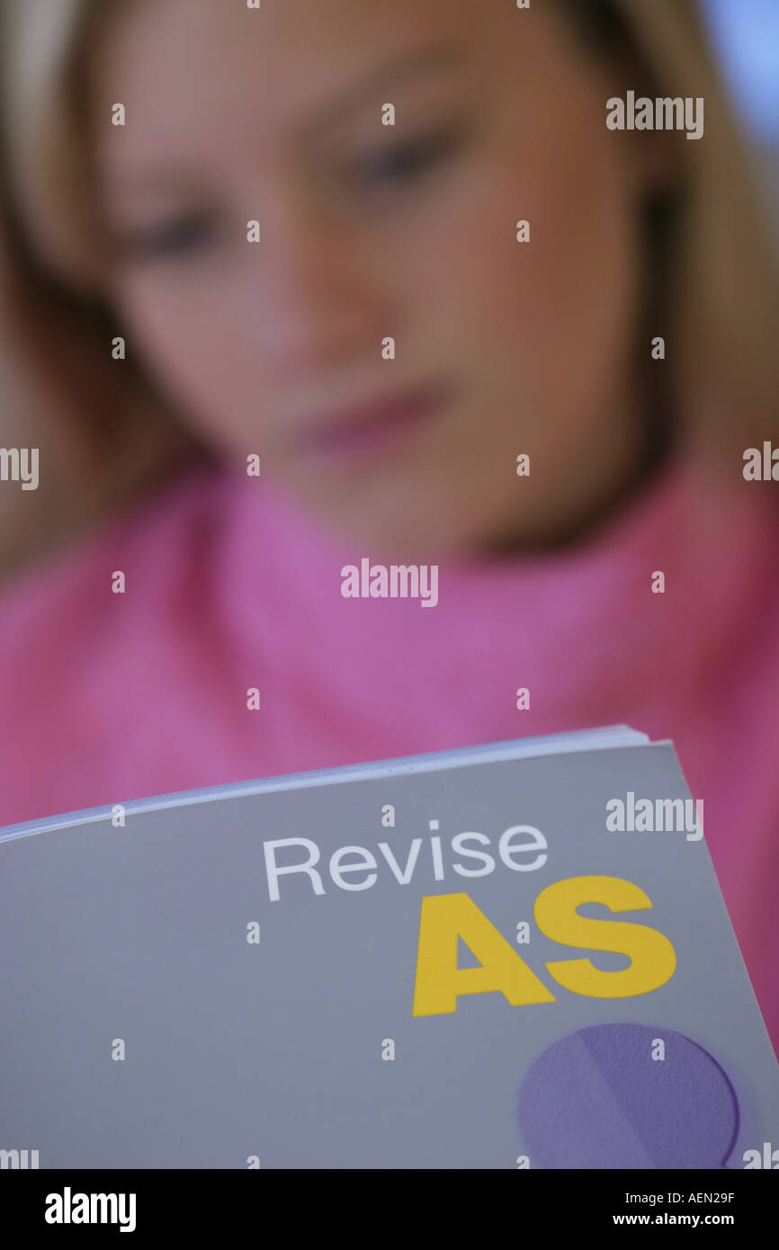 Student AS Level A Level studying revising for examination Stock Photo ...