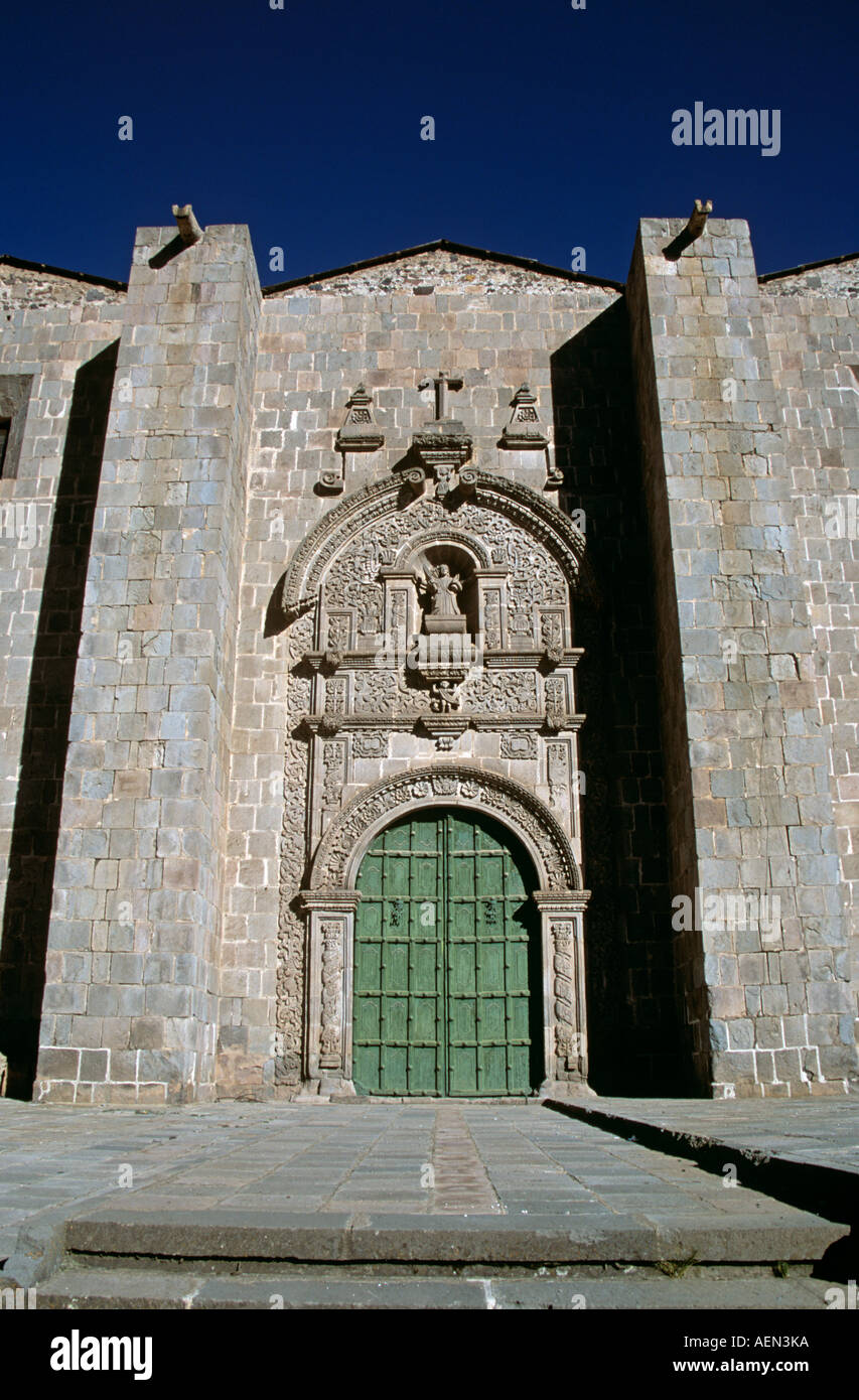 Doorway, Puno Cathedral, Plaza de Armas, Puno, Peru Stock Photo - Alamy
