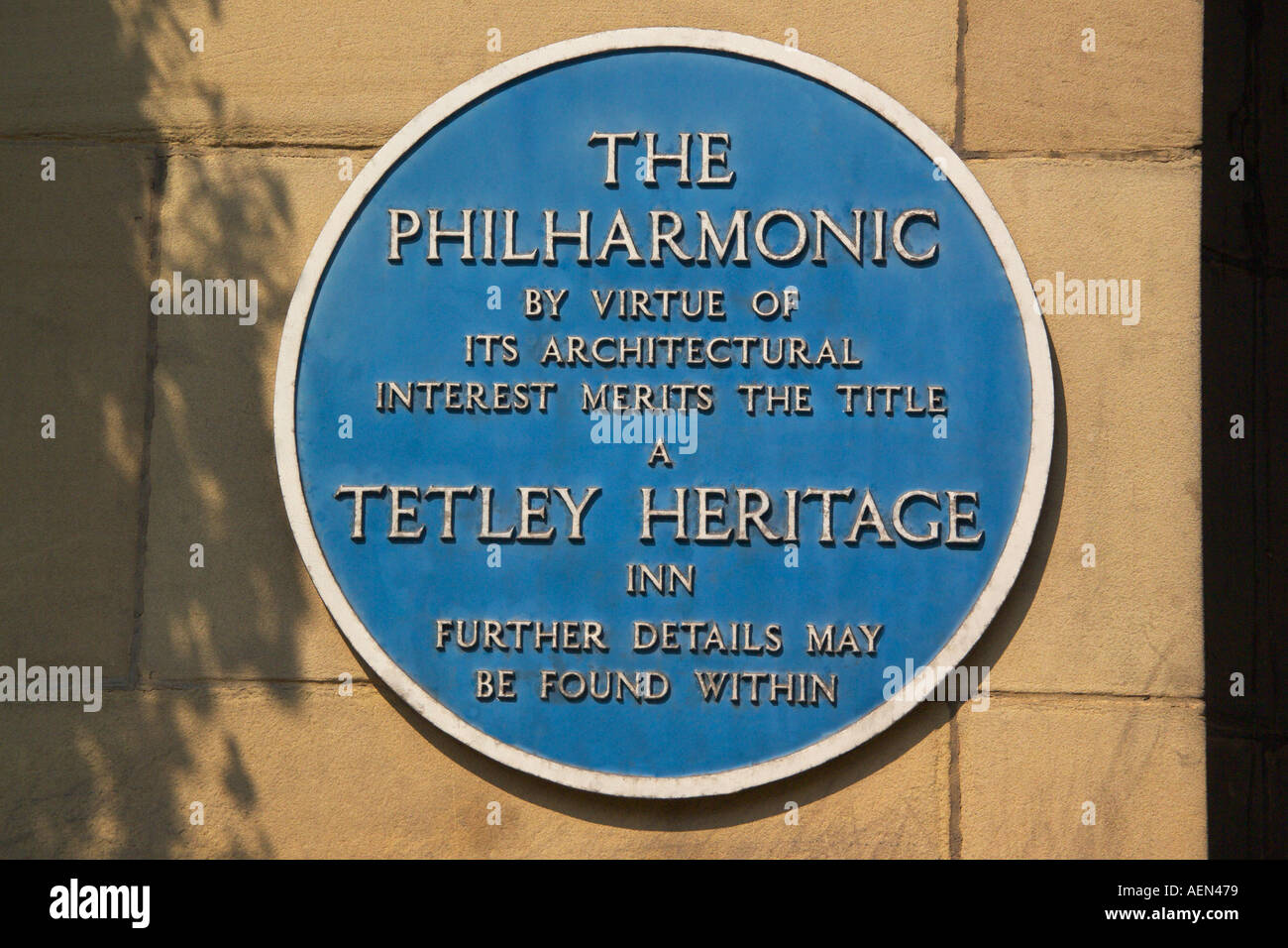 Blue Plaque Philharmonic Pub Liverpool England Stock Photo - Alamy