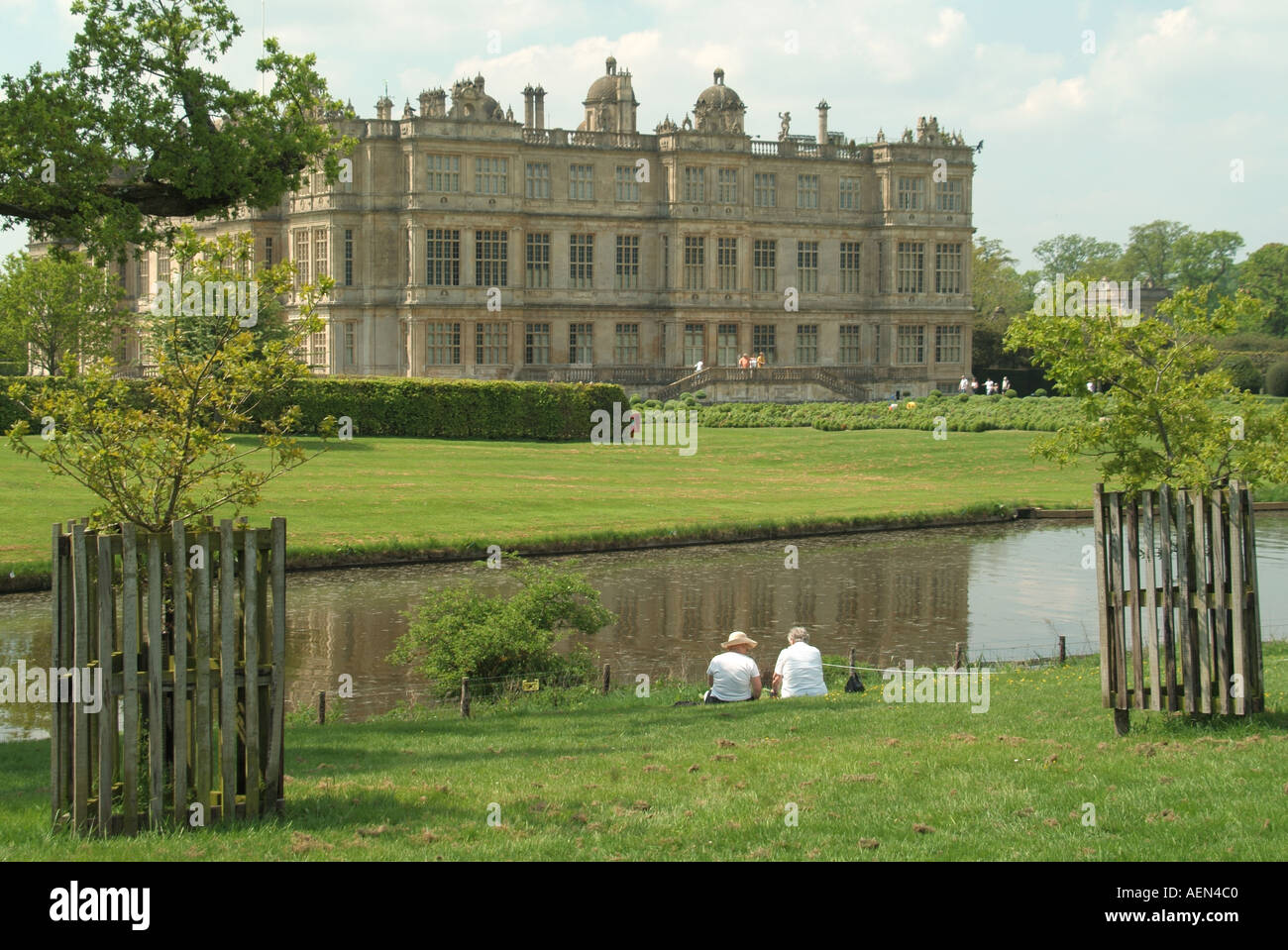 Longleat Elizabethan Country House & English stately home East facade ...