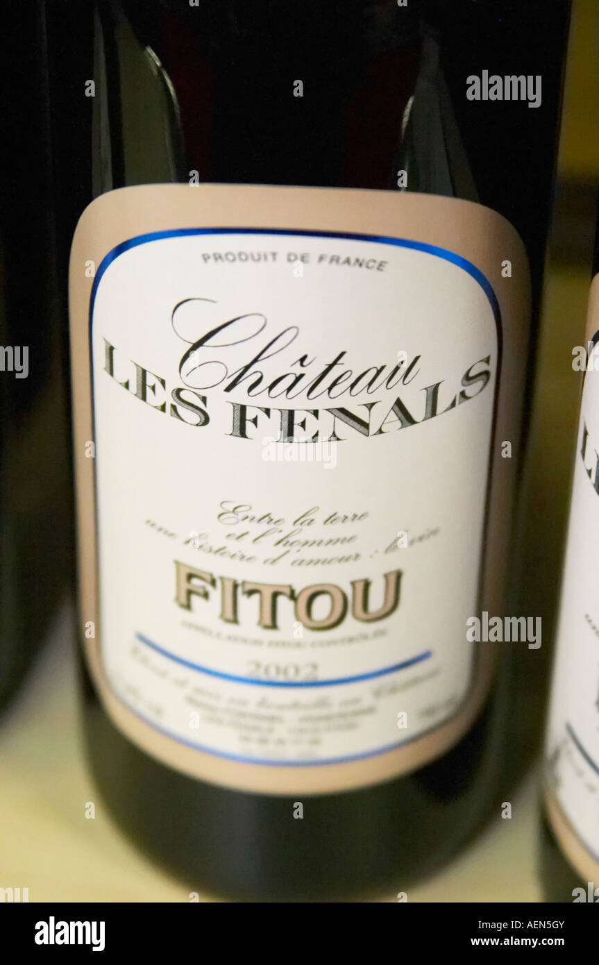 Chateau Les Fenals Fitou. Languedoc. France. Europe. Bottle Stock Photo ...