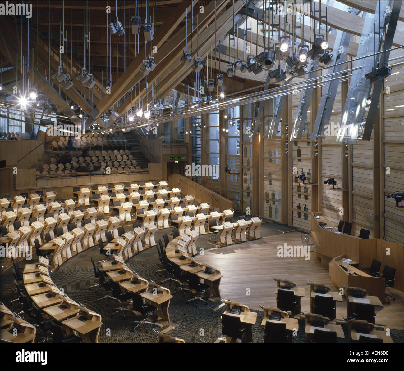 Scottish parliament debating chamber hi-res stock photography and ...