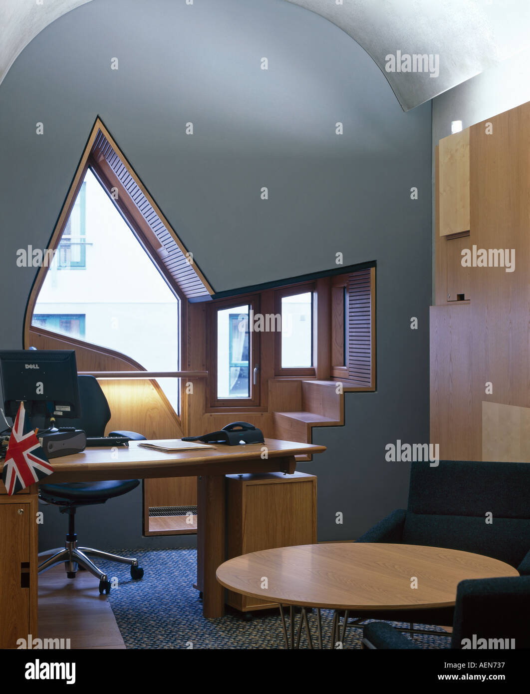 The Scottish Parliament, Edinburgh, Scotland. MSP office. Architect ...