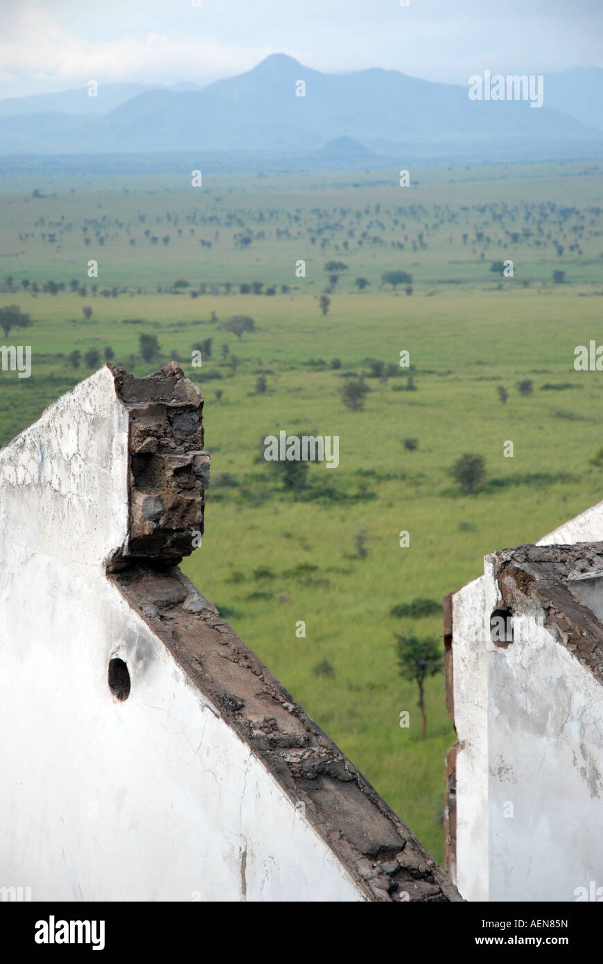 Katurum Lodge ruins, Kidepo National Park, Uganda Stock Photo - Alamy