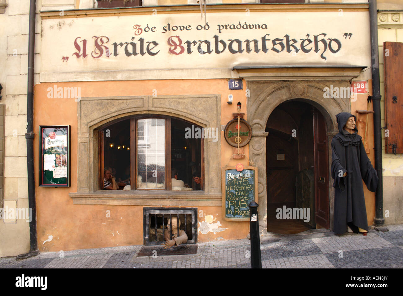 Oldest Pub in Prague Stock Photo - Alamy