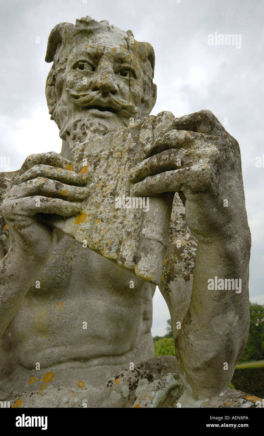 Statue of Pan at Godington Park in Ashford, Kent Stock Photo - Alamy