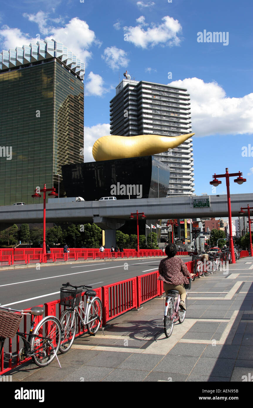 Golden Flame Asahi Beer Building Asakusa Tokyo Japan Stock Photo - Alamy