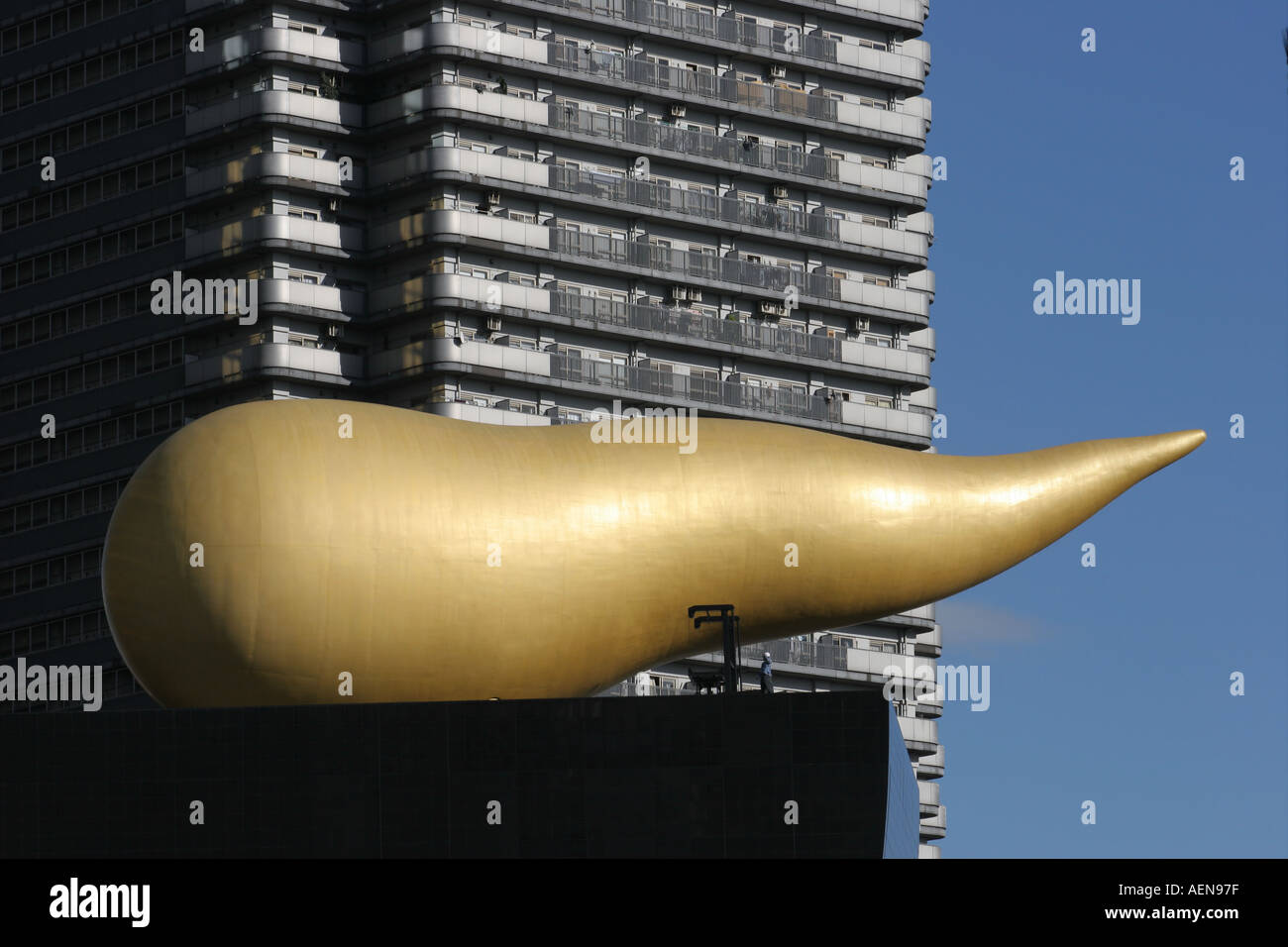 Golden Flame Asahi Beer Building Asakusa Tokyo Japan Stock Photo - Alamy