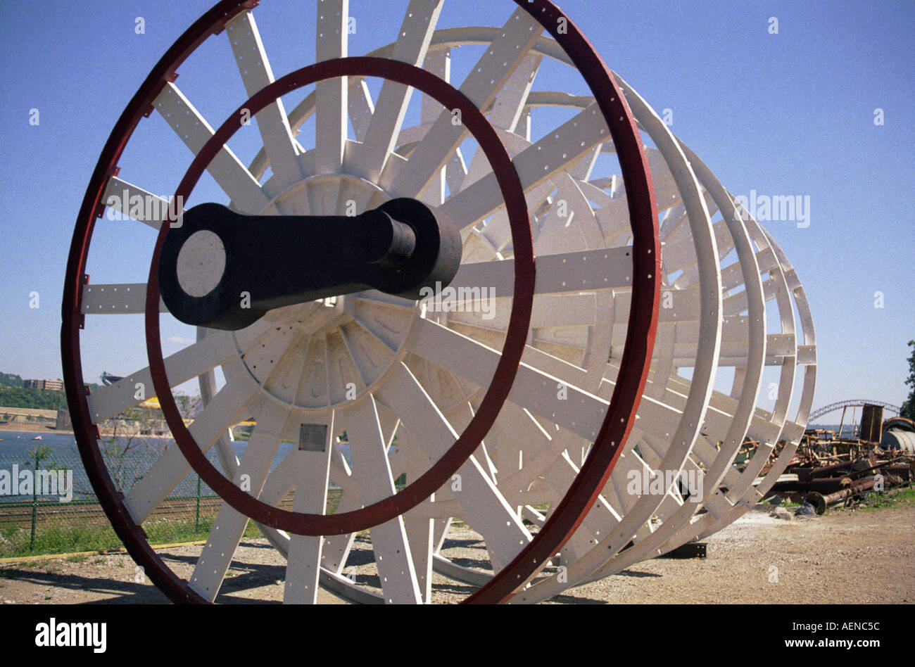 paddle steamer wheel Stock Photo - Alamy