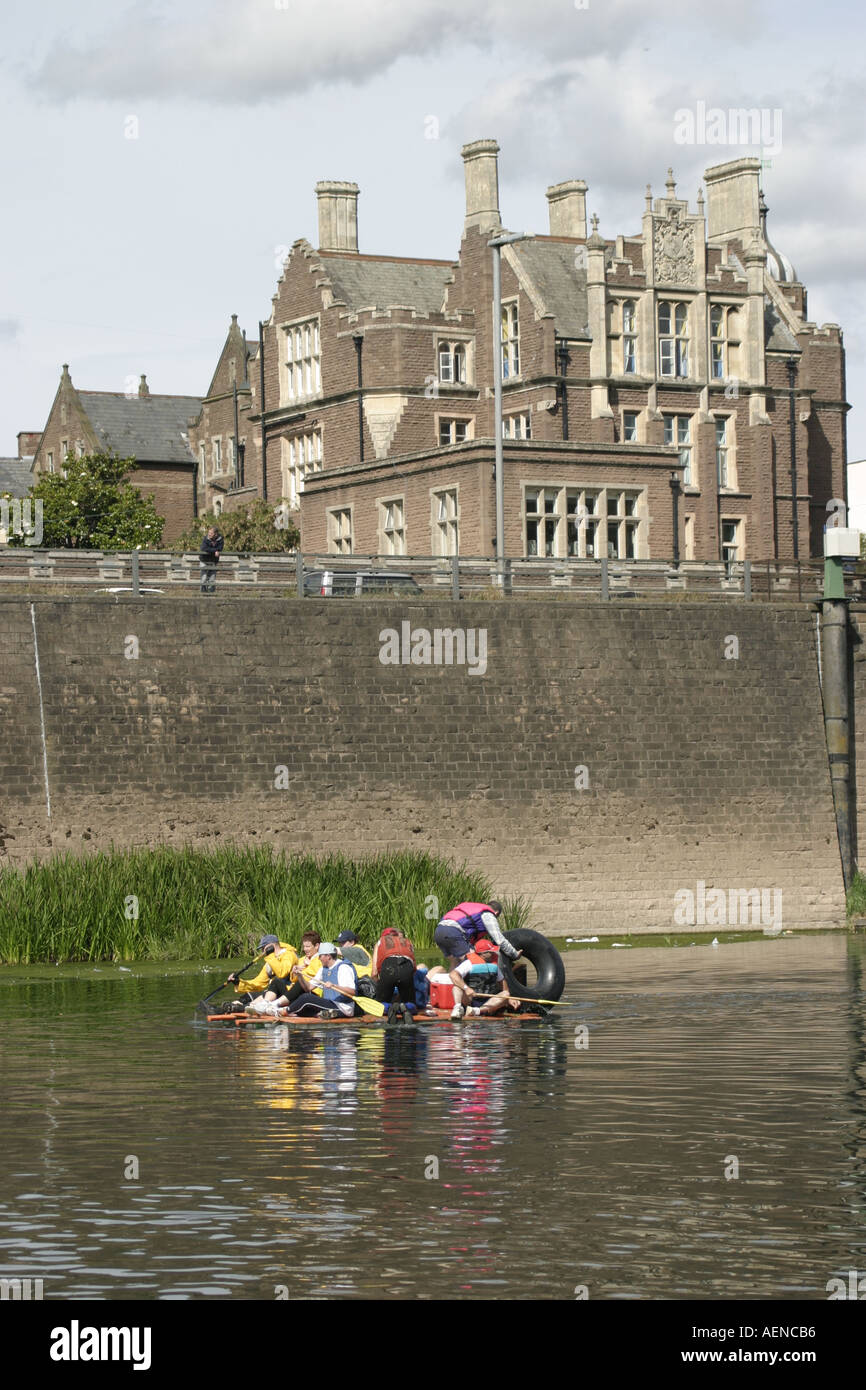 raft racing in Monmouth Stock Photo - Alamy