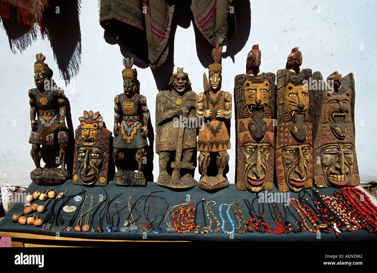 Peru wood carvings hi-res stock photography and images - Alamy