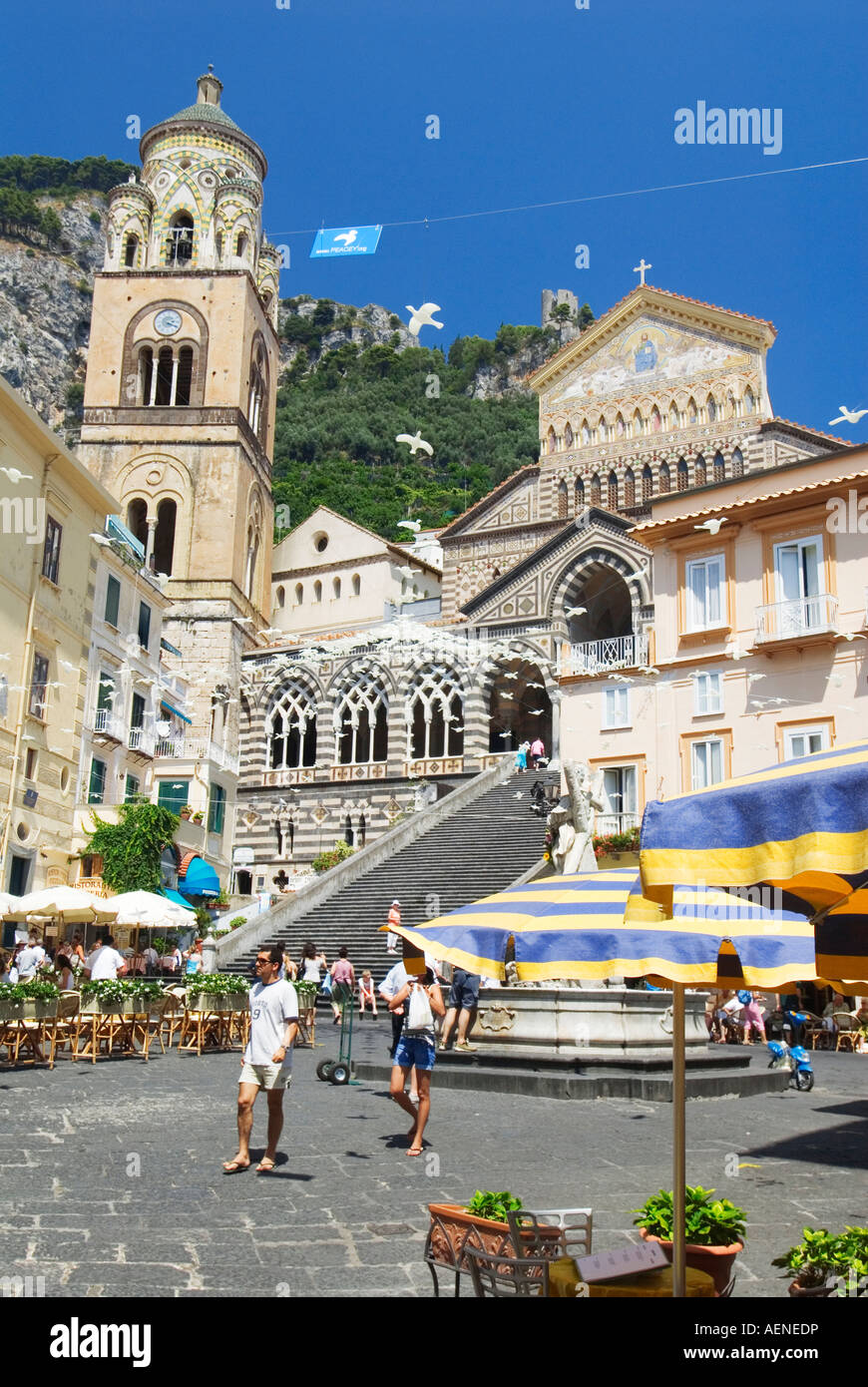 Piazza Amalfi Italy Stock Photo - Alamy