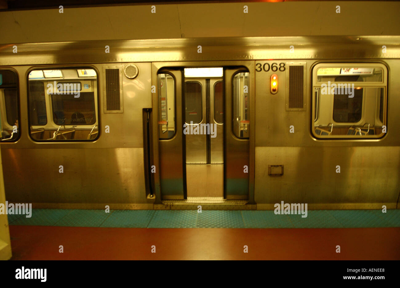 Close up chicago subway train hi-res stock photography and images - Alamy