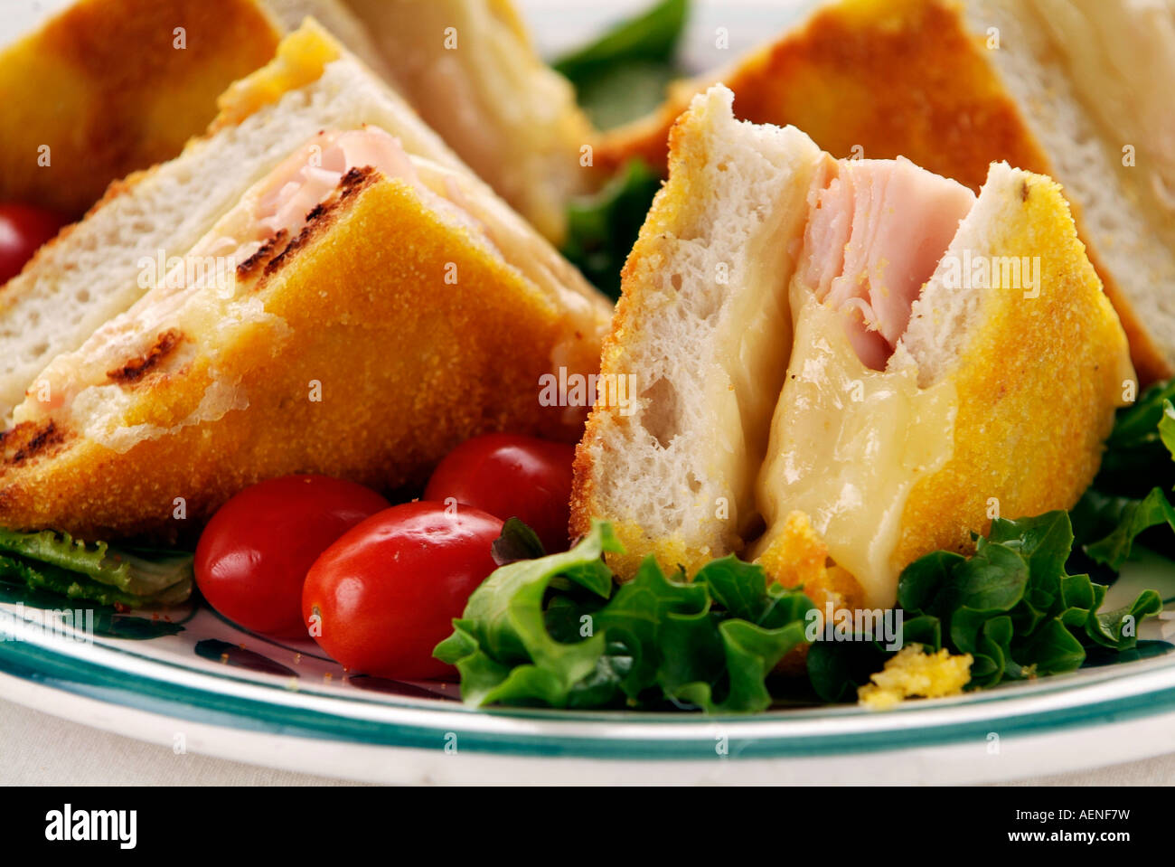 A delicious plate of sandwiches Stock Photo - Alamy