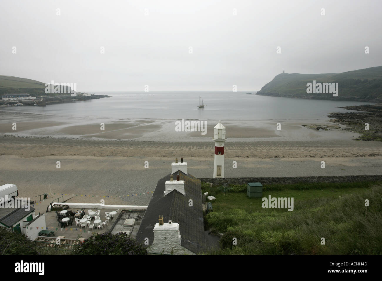 Port Erin beach and harbour on IOM Stock Photo - Alamy