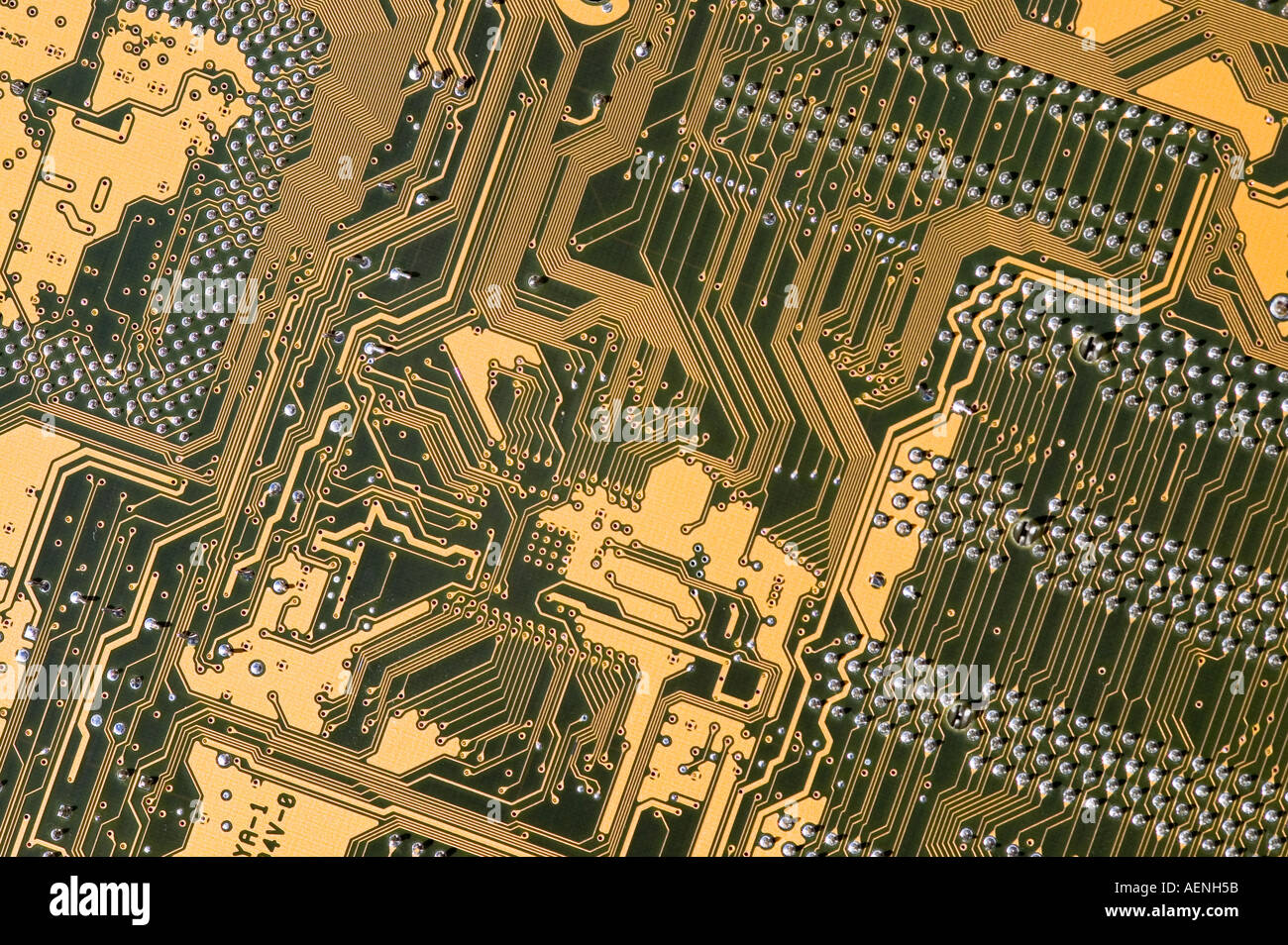 Detail of computer printed circuit board Stock Photo - Alamy