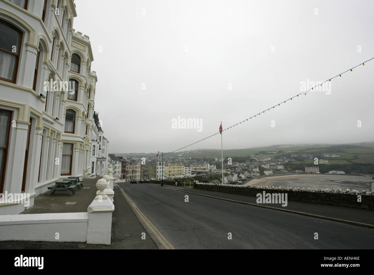 Port Erin Victorian Architecture and seafront IOM Stock Photo - Alamy