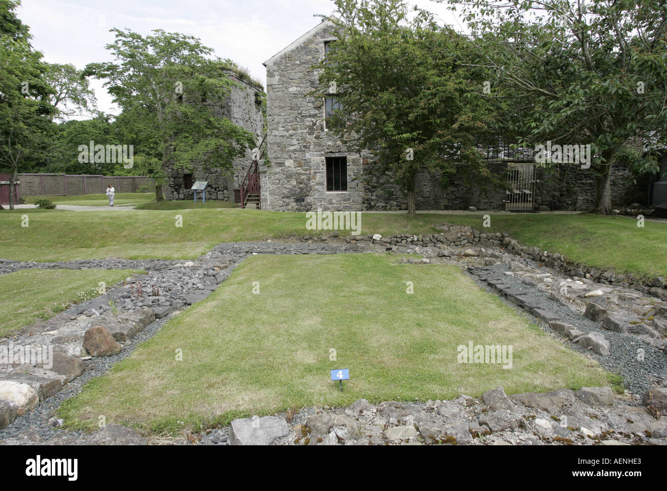 Ruins of rushen abbey ballasalla IOM Stock Photo - Alamy