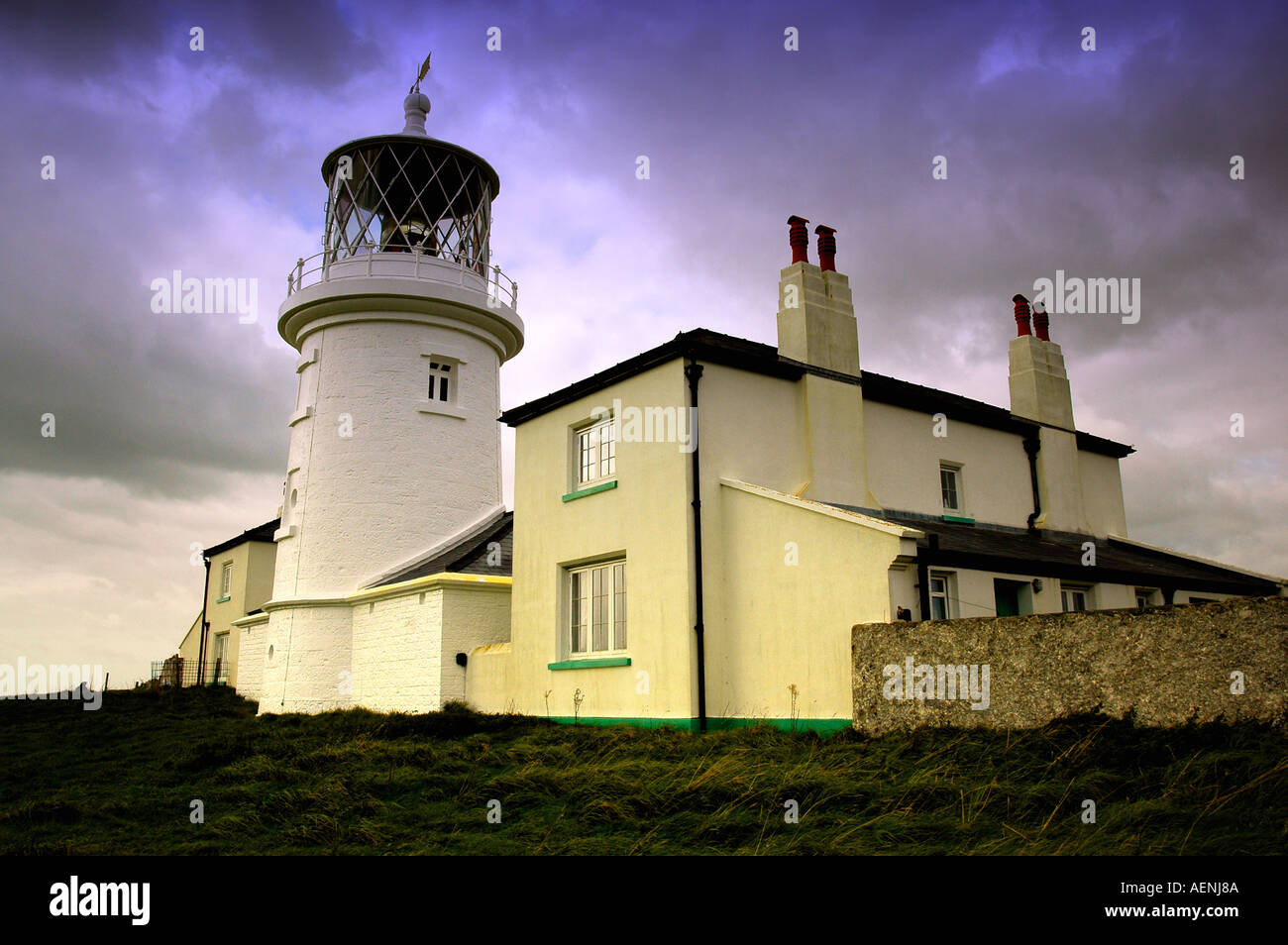 Caldey Lighthouse High Resolution Stock Photography and Images - Alamy