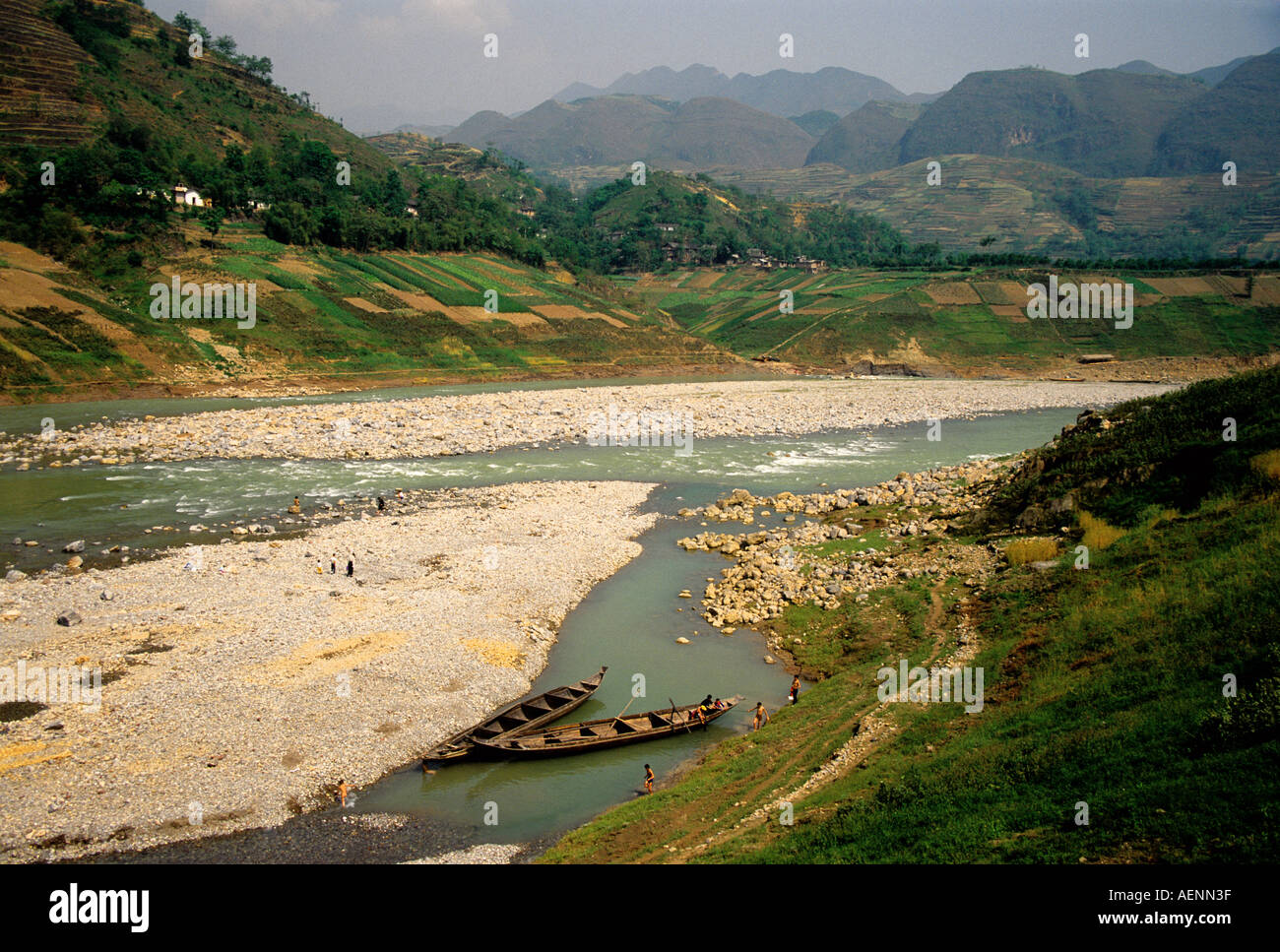 Yangtze River Chongqing China Daning River tributary of the Yangtze ...