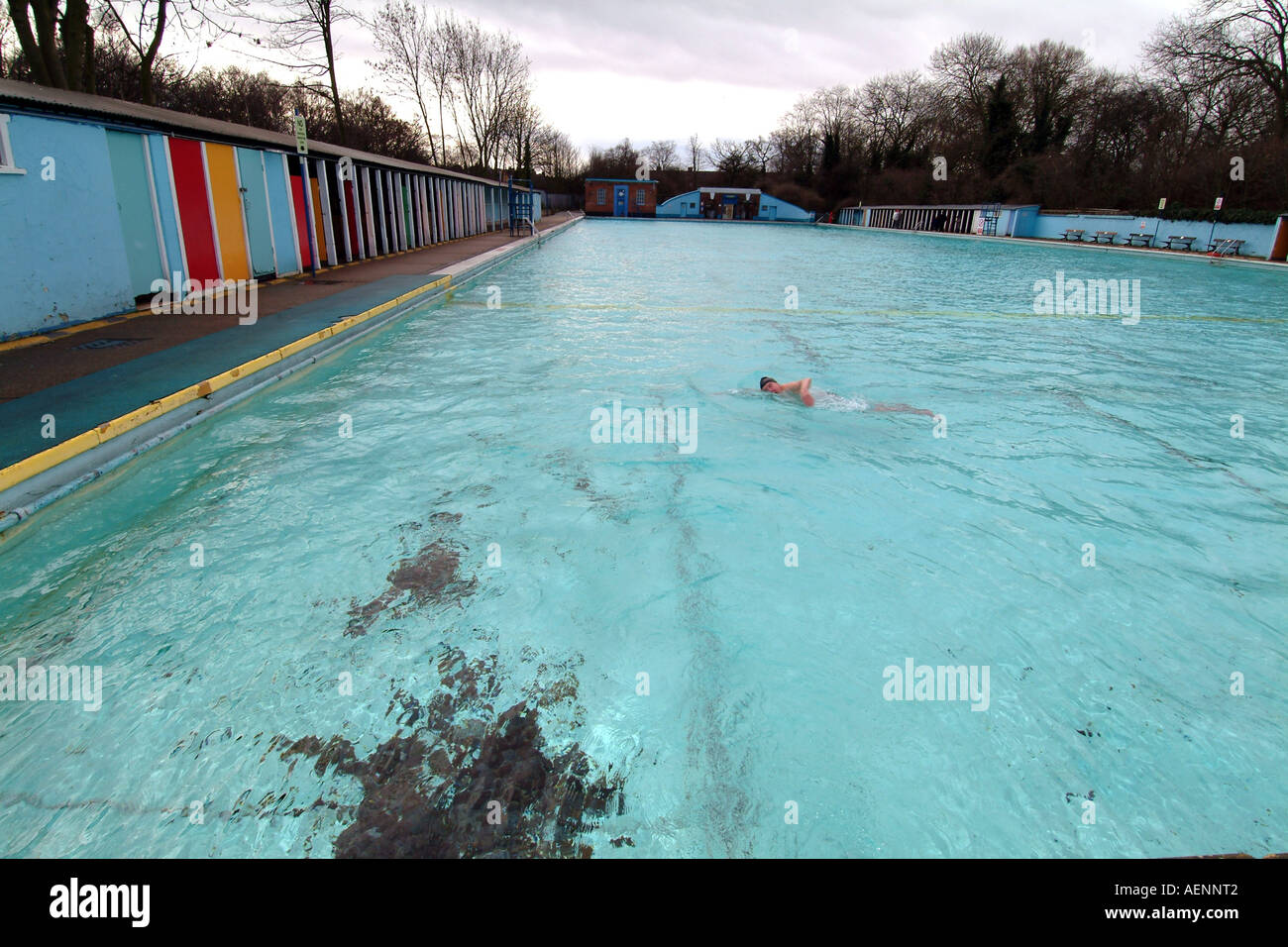 Tooting Bec Lido, south london, UK, is the largest open air pool in ...