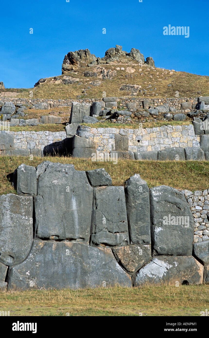 Sacsayhuaman Inca ruins, Cusco, Peru Stock Photo - Alamy