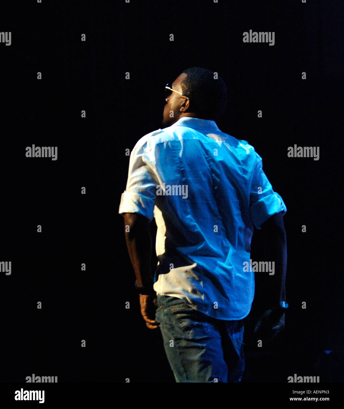 American rap artist Kanye West performs at Hammersmith Apollo in London ...